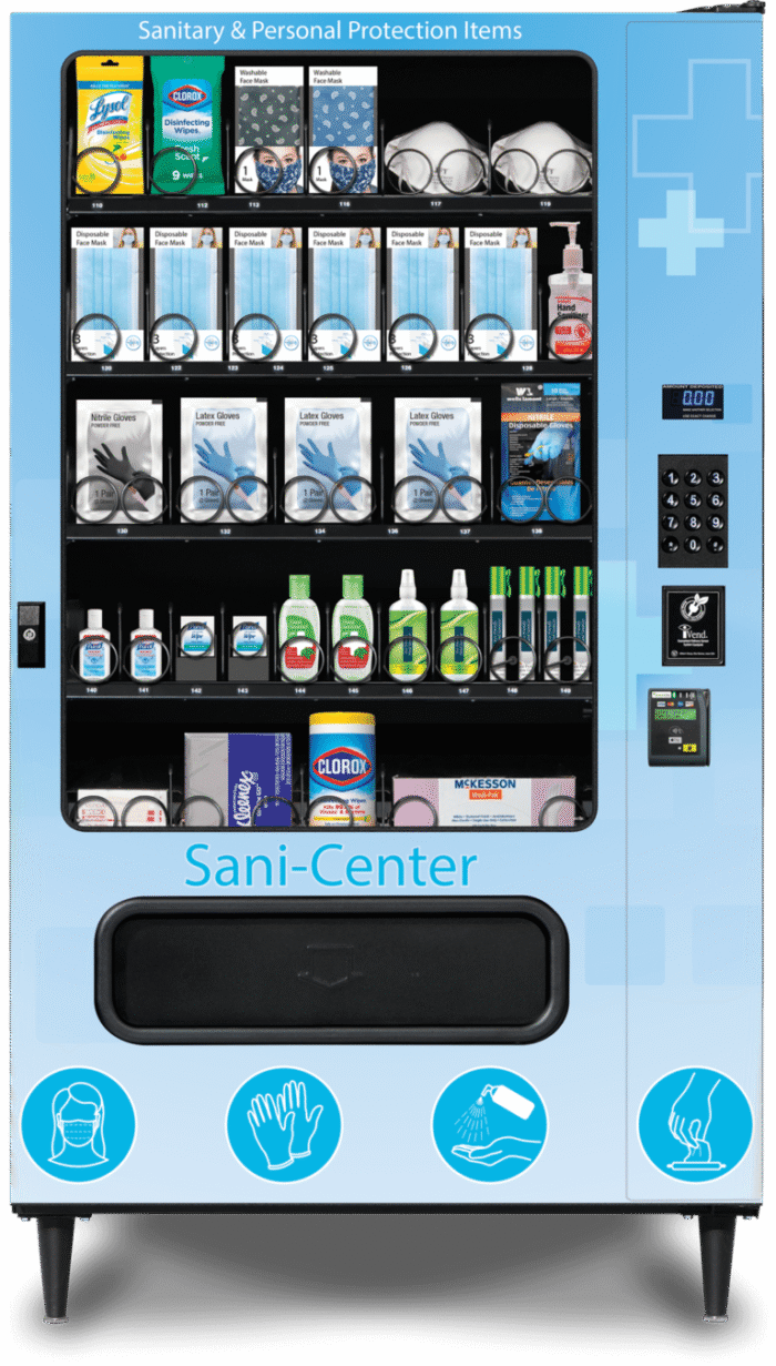 Sani-Center Plus Vending Machine - Crane Vend